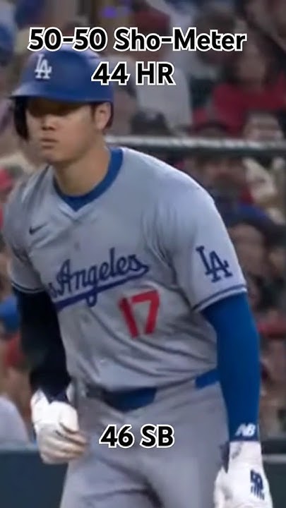 Shohei Ohtani 50-50 Sho-Meter 44 HR 46 SB - YouTube