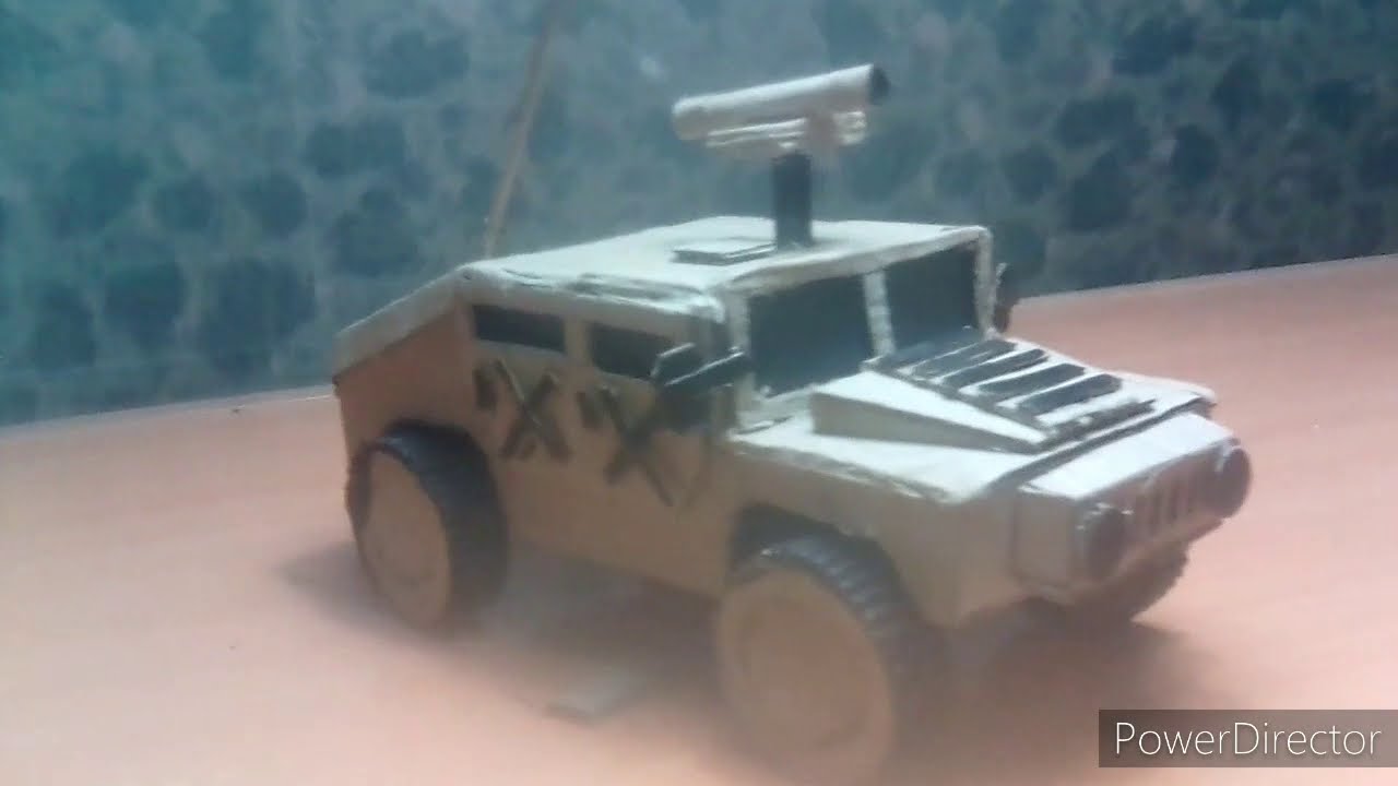 How to make a Hummer H1/ Humvee H1/ Cardboard craft at Home/ DIY MYX ...