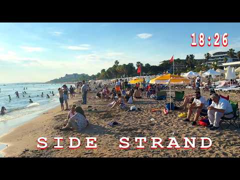 SIDE HEUTE - Strand\\Meer Aktuell. Türkei 7 Juni 2026 18:26 Uhr 🥰🇹🇷 #side #türkei #evrenseki #heute