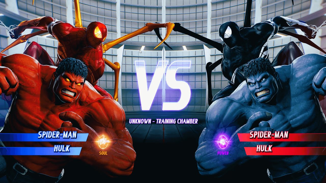 Red Iron-Spider & Hulk vs Black Iron-Spider & Hulk (Hardest AI) Marvel ...