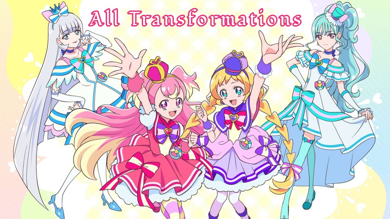 Wonderful Precure! All Transformations (so far) - YouTube