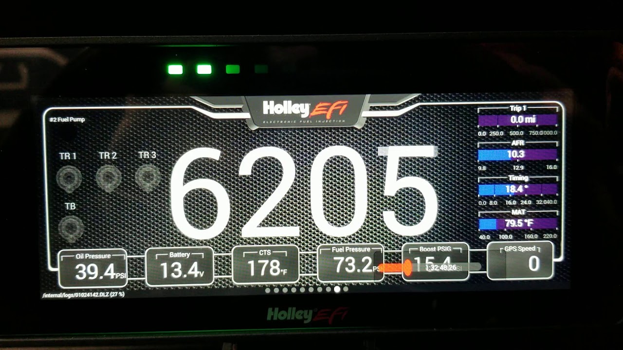 Holley 6.86 Pro Dash playback - YouTube