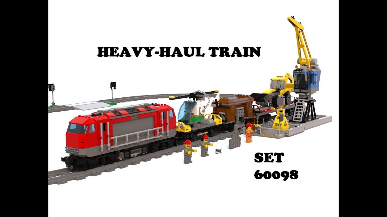 Lego 60098 HEAVY-HAUL TRAIN Speed Build LDD by PLegoBB - YouTube