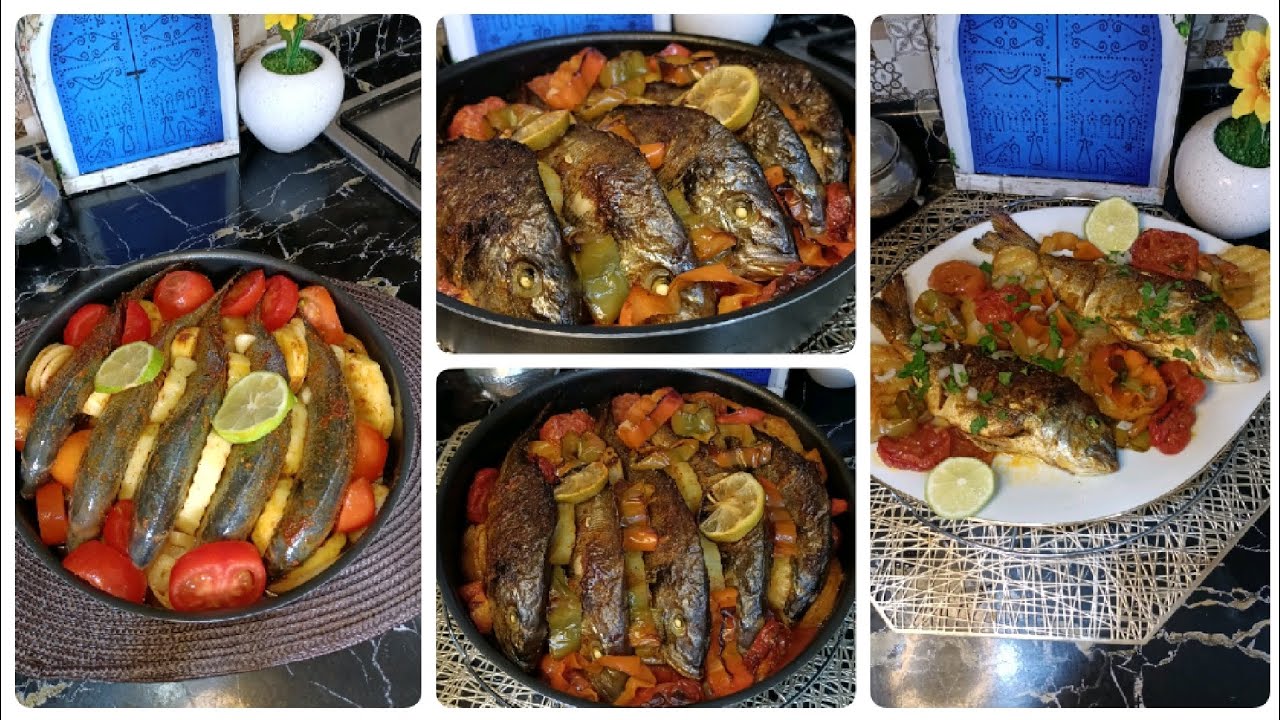 مصلي تونسي بالحوت بتتبيلة رائعة سهل التحضير بنة على بنة 😋👌🐟🐟 سمك في ...
