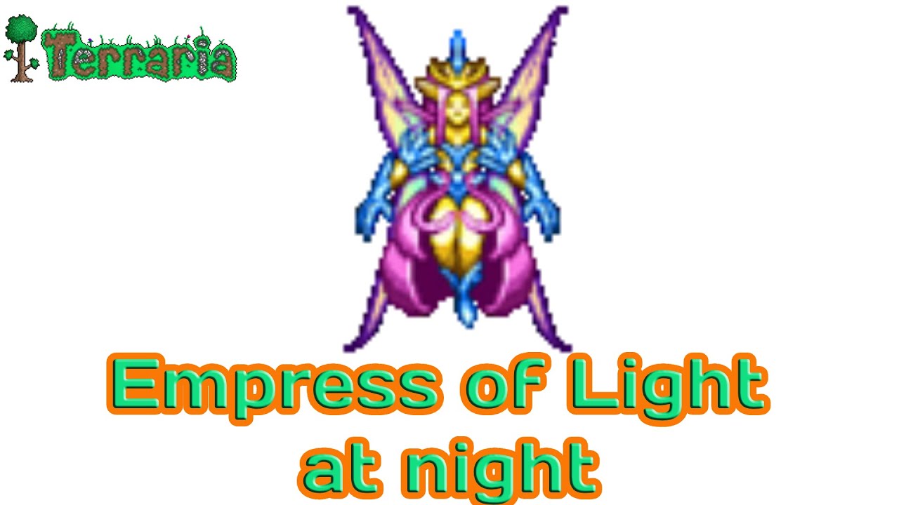 Terraria Boss Empress of Light at night Императрица Света ночью - YouTube
