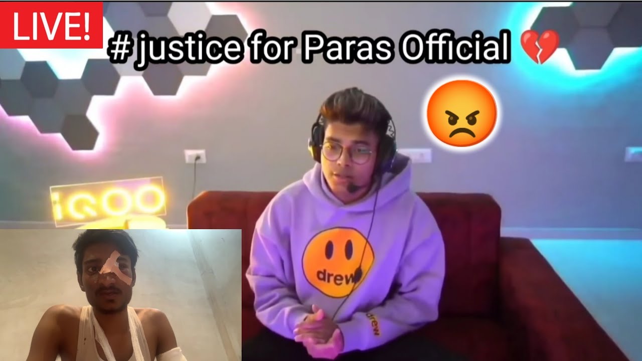 Jonathan Reaction @Paras Official Bhai ️ #JusticeForParasOfficial - YouTube
