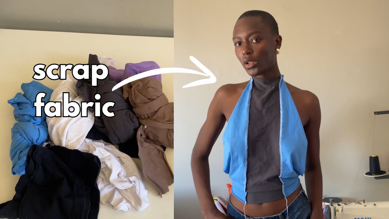 Sewing a Cute Backless Top From SCRAPS?! (5-Minute DIY) by ...
