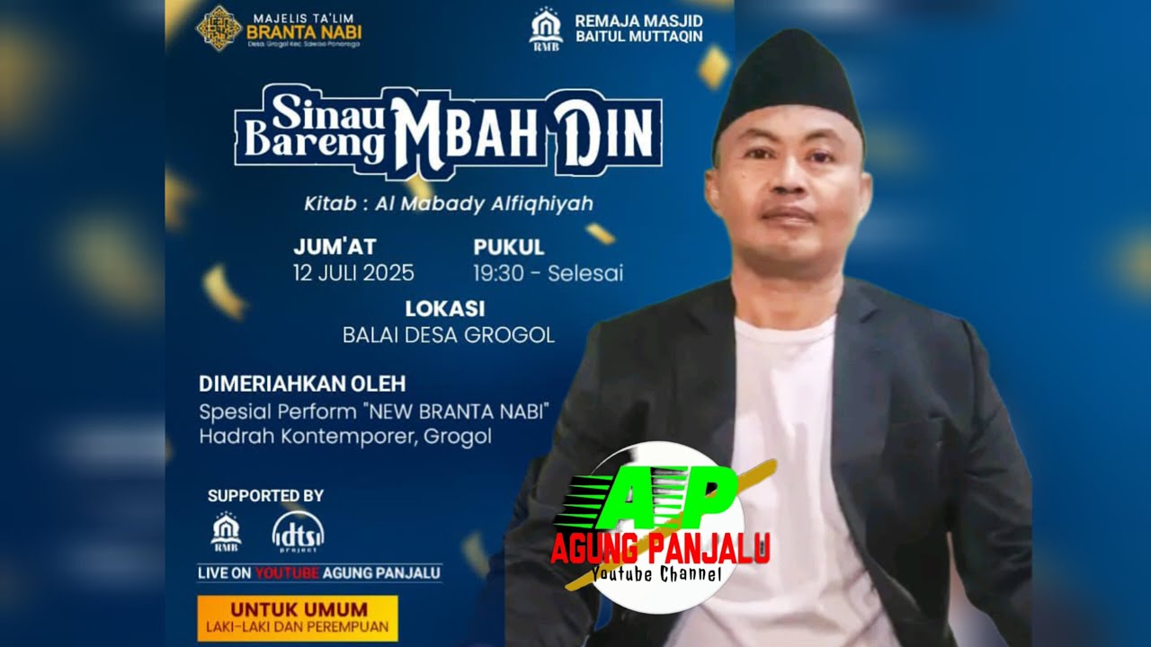 🔴 Live Pengajian Rutin BRONTO NABI bareng Mbah Modin Grogol//Pengajian ...