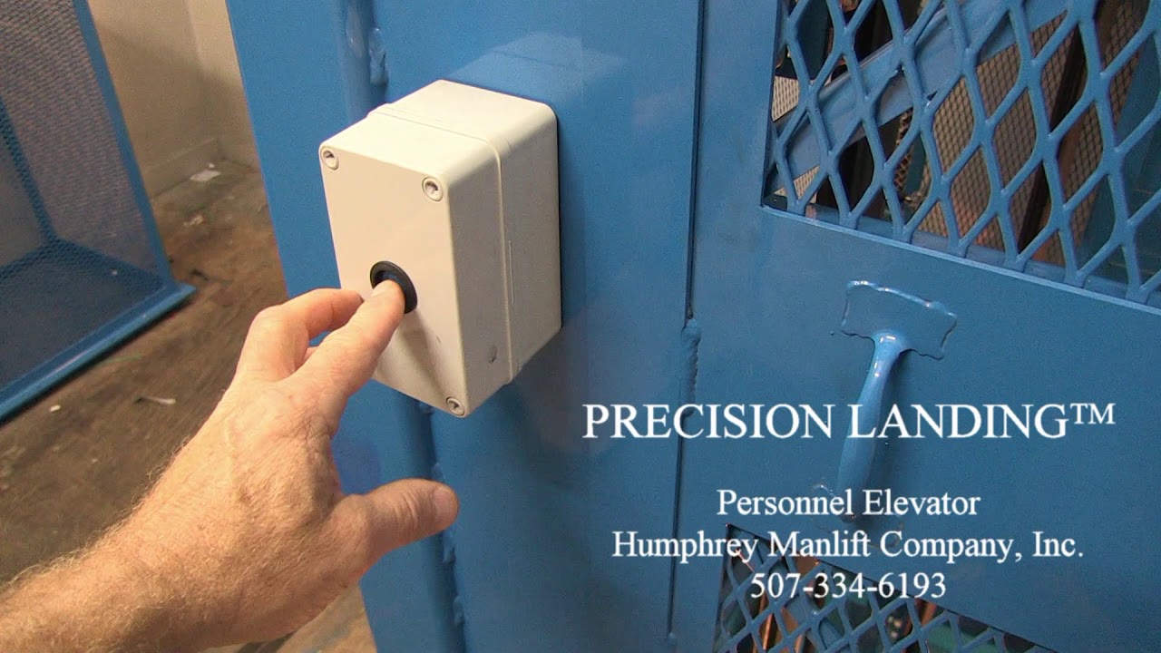 Humphrey Manlift PRECISION LANDING™ Personnel Elevator - YouTube