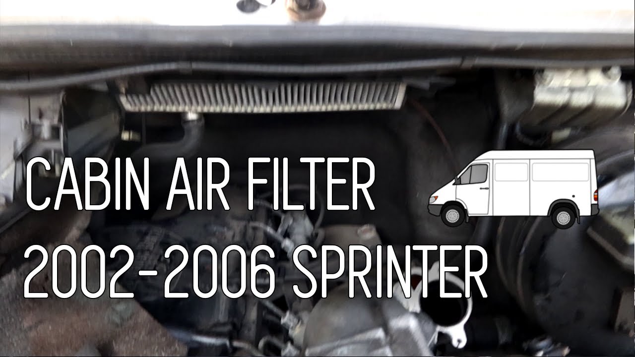 How to Replace Cabin Air Filter 2002-2006 T1N Sprinter - YouTube