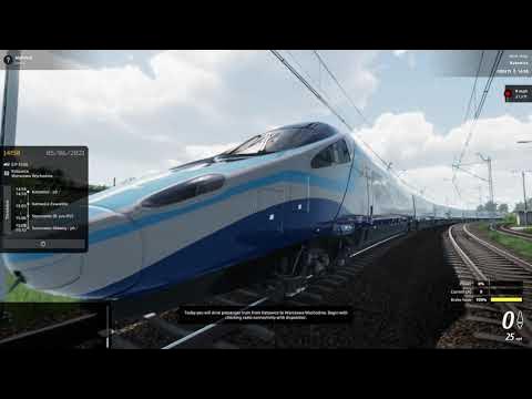 Simrail first time ED250 high speed rail/derailing OpenSUSE Linux - YouTube