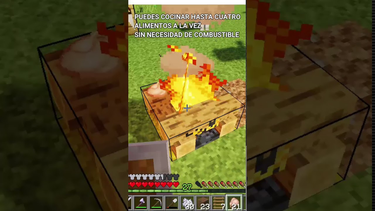 Minecraft hoguera o fogata - YouTube