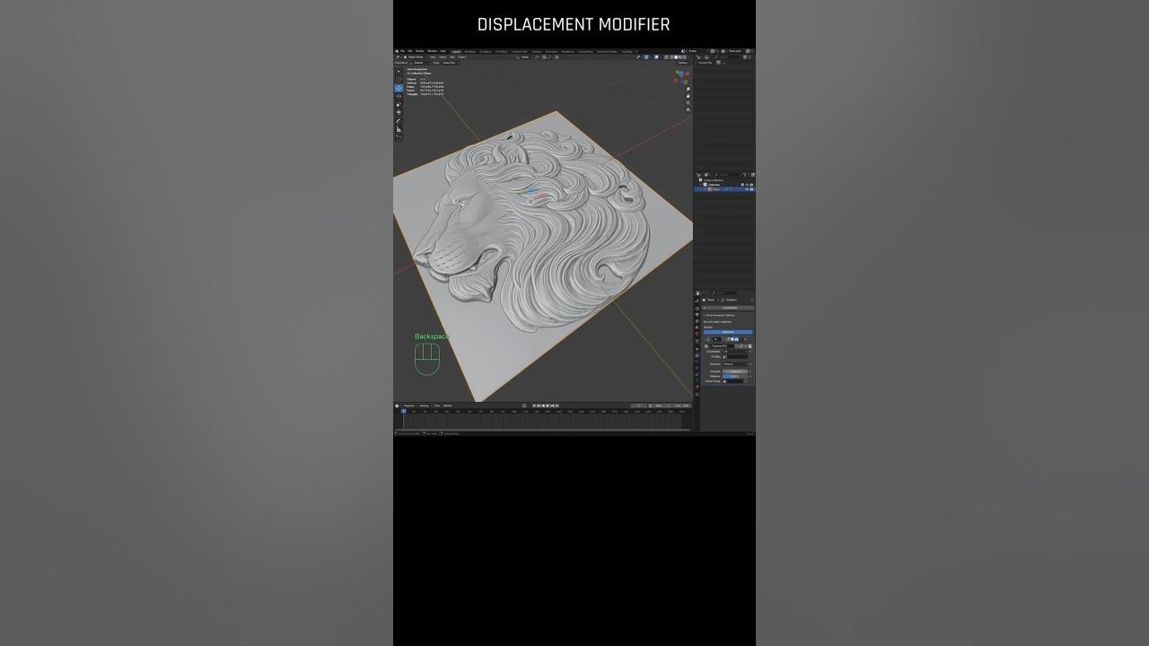Blender basics tutorials - Image to mesh with Displace Modifier - YouTube