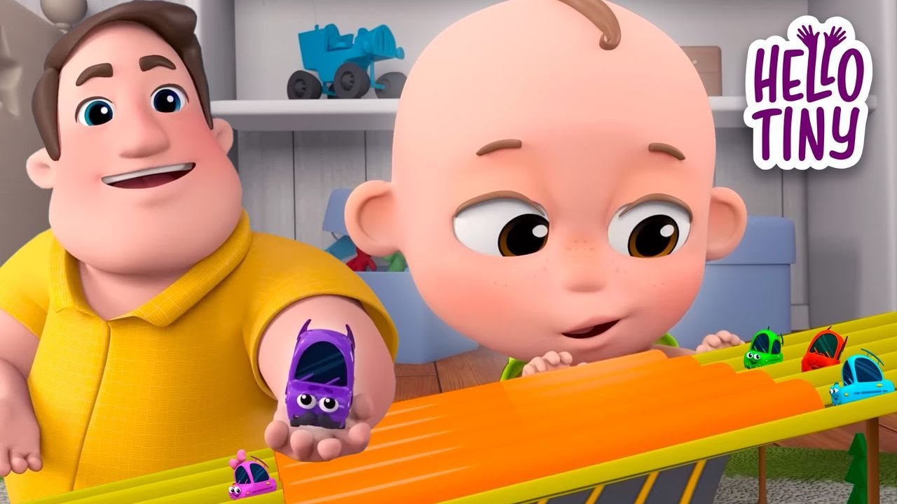 Five Little Cars and Getting Ready For School| Best Kids Songs ...