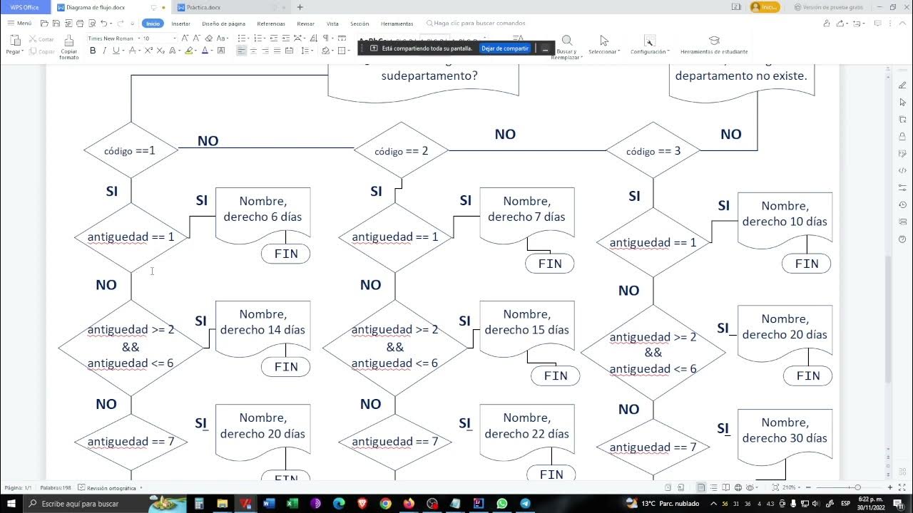Condiciones compuestas con operadores lógicos y relacionales. 30/11 ...