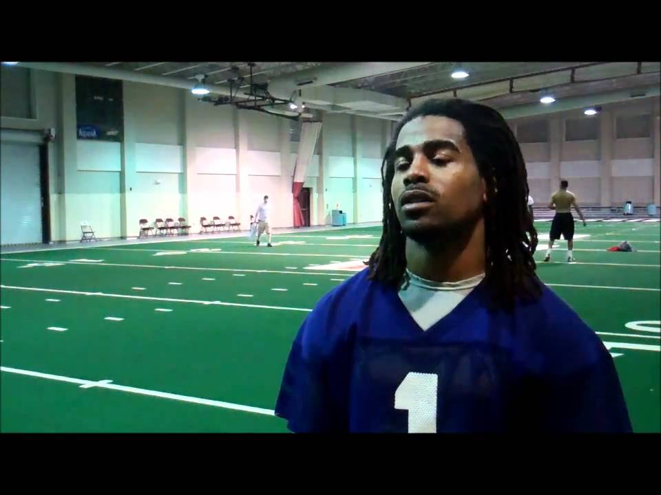 New Orleans VooDoo defensive back Roland Cola talks about training camp ...