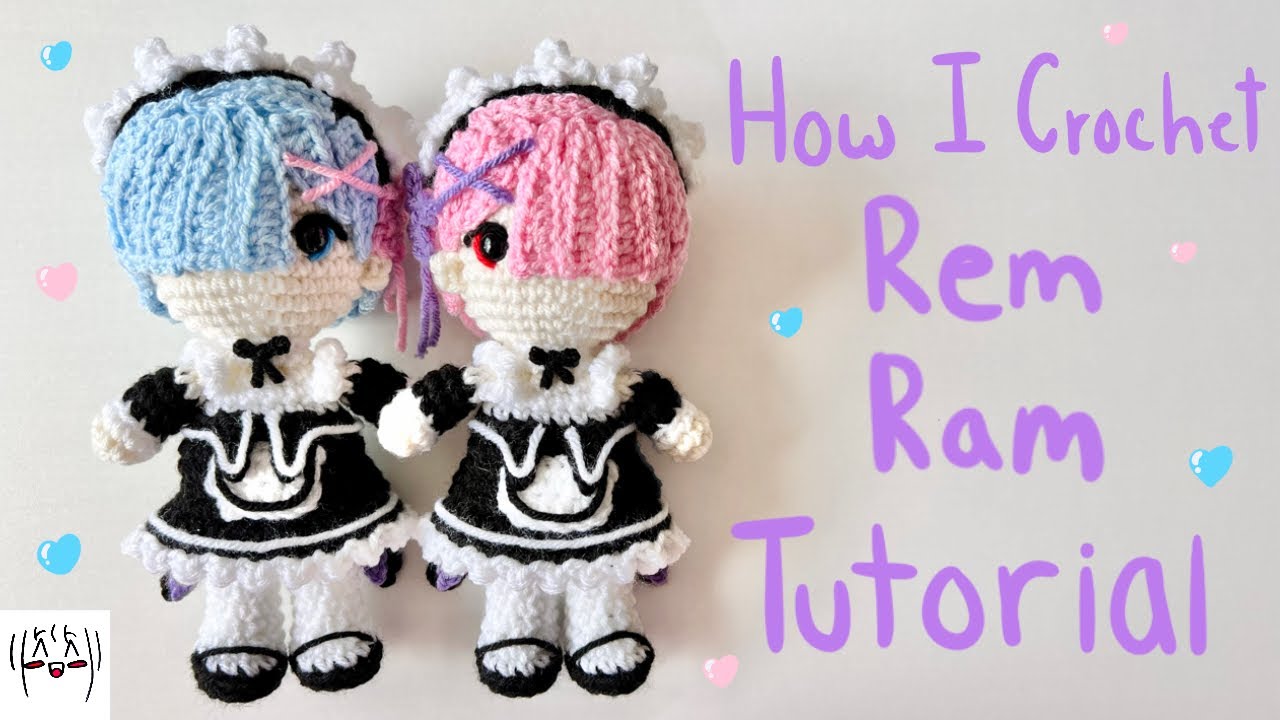 Rem & Ram Quick Rundown Crochet Tutorial! - YouTube