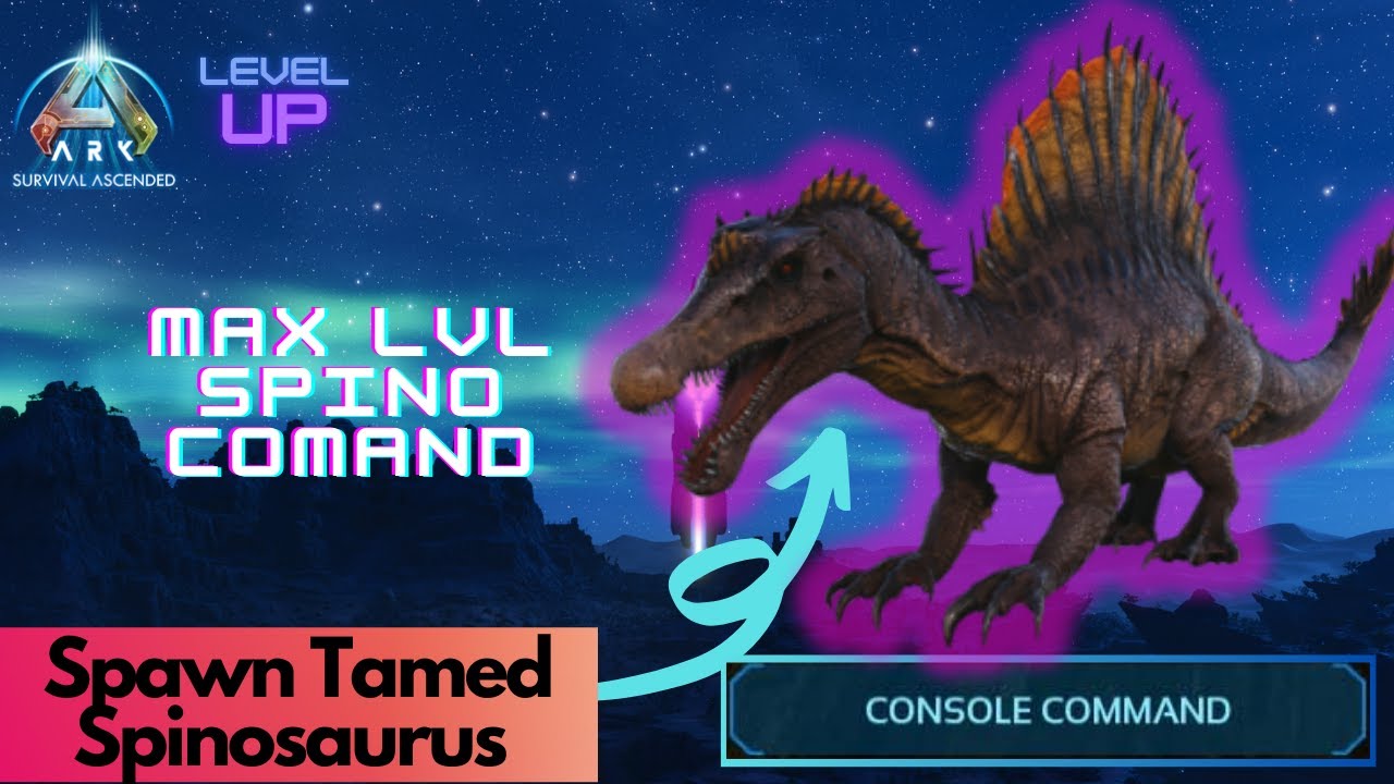 Tamed Spinosaurus Spawn Command | Ark Survival Ascended - YouTube