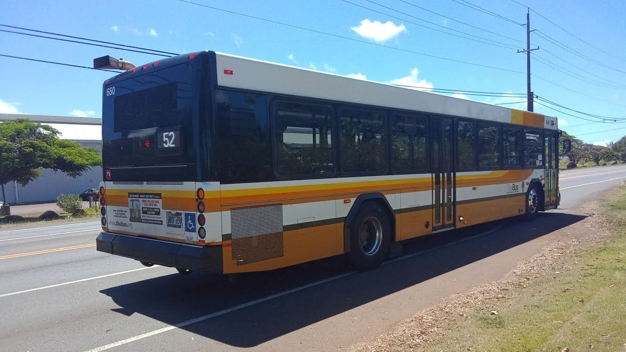 TheBus Honolulu (HI) Route 52 Haleiwa via Wahiawa TC Bus 650 (2015 ...