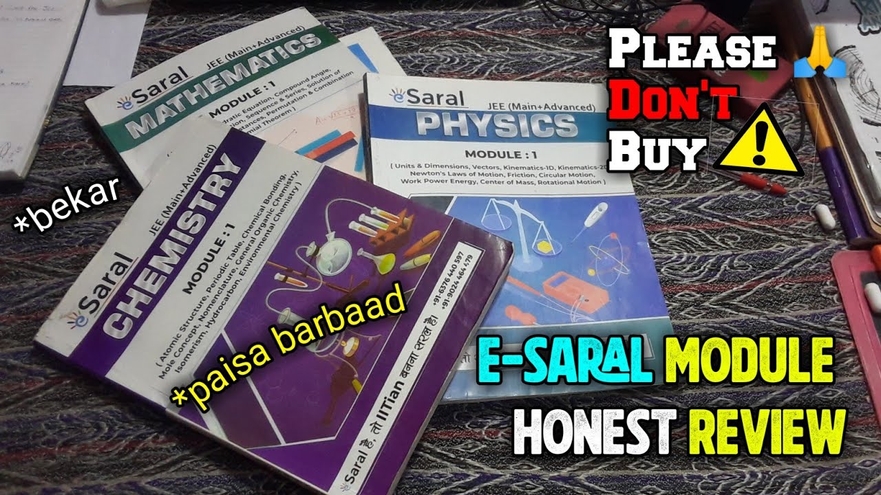 esaral module review | Jee ke liye Module kon sa le | Which book is ...