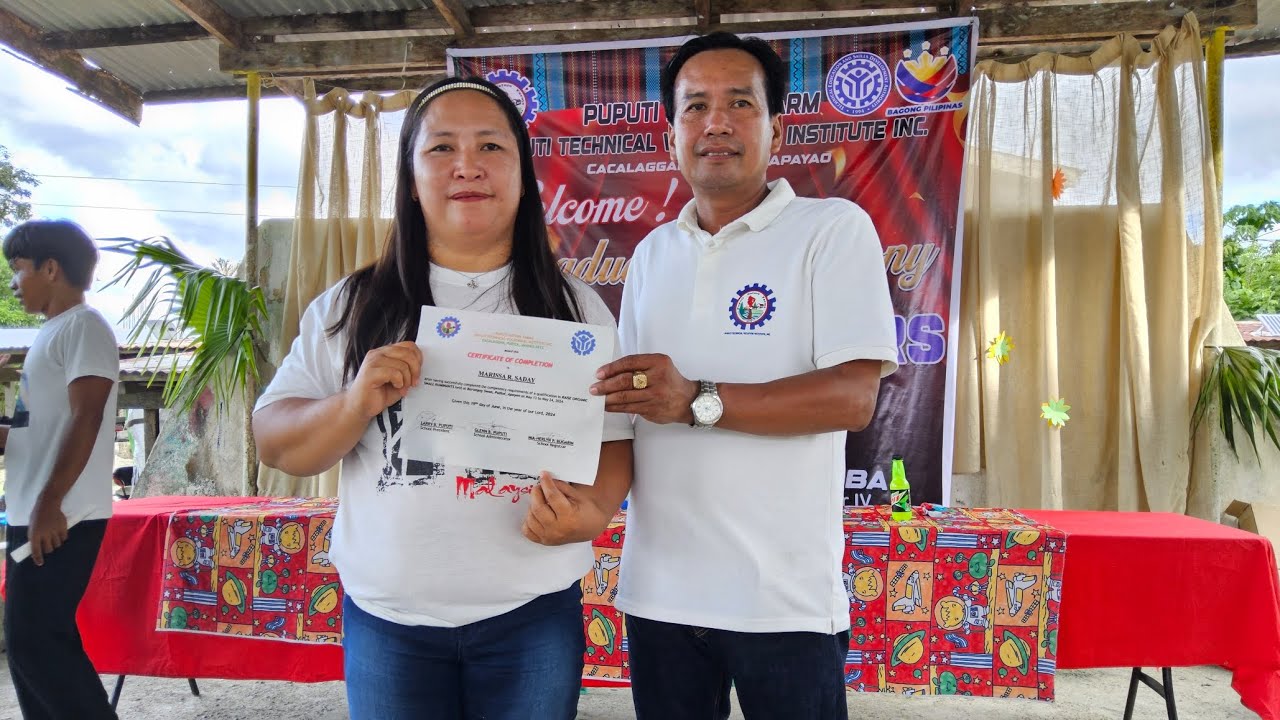 PUDTOL TESDA SCHOLARS GRADUATION CEREMONY 2024 II AMPAYAG PUDTOL - YouTube