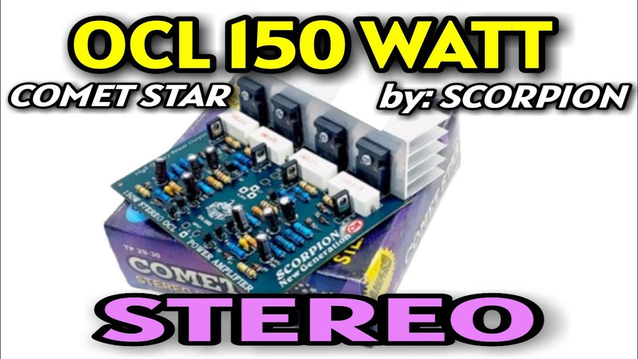OCL 150 WATT STEREO DRIVER AMPLIFIER by: SCORPION - YouTube