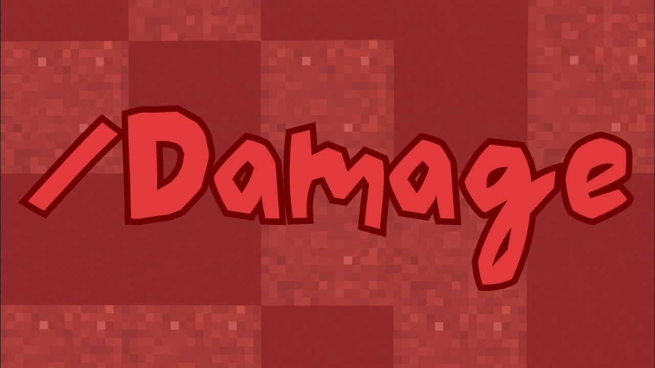 How to use Damage command In Minecraft Tutorial - Bedrock - YouTube
