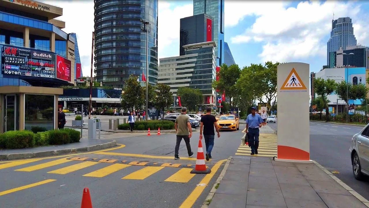 Walking From Levent to 4. Levent | Istanbul Skyscrapers - YouTube