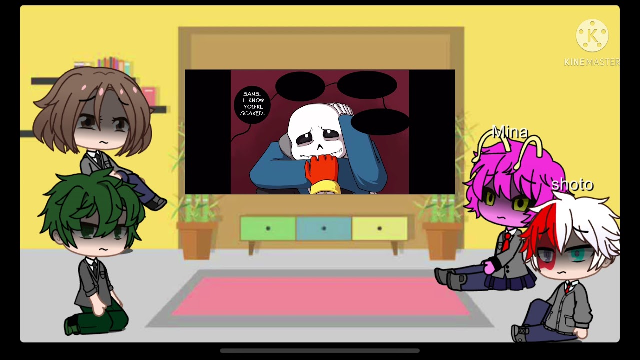 Mha reacts to sans and papyrus - YouTube