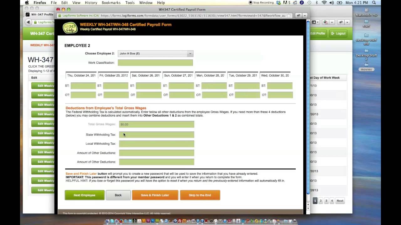 WH 347 Form - YouTube