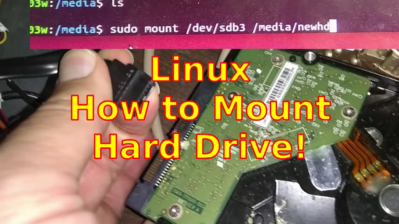 Linux How To Mount Hard Drive YouTube Linux How To Mount Hard Drive YouTube