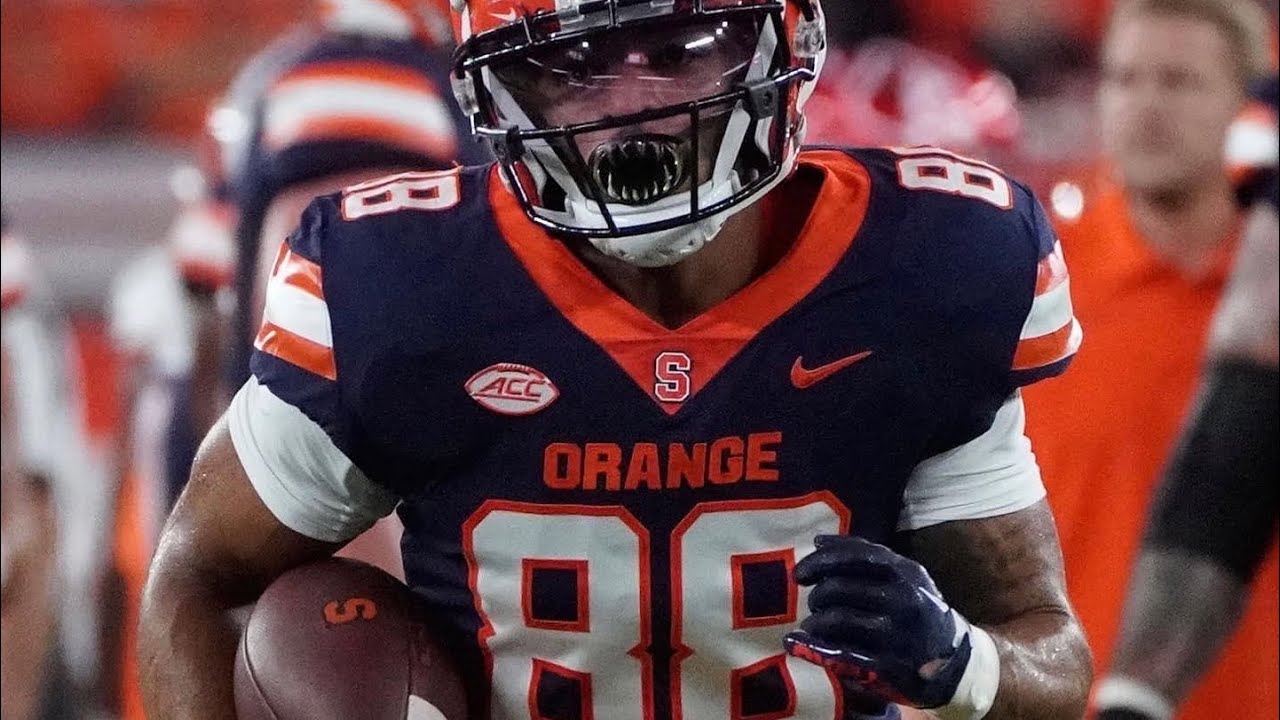 Steven Mahar Jr. Syracuse TE Graduate Transfer(6’6 245) - YouTube