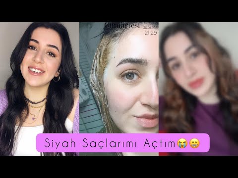 BEN YAPTIM SİZ YAPMAYIN !  | EVDE SİYAH SAÇLARIMI AÇTIM , Saç Açıcı #1