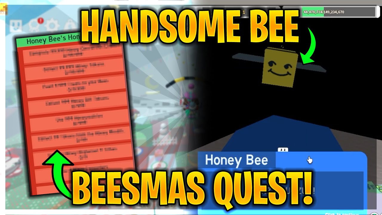 Handsome Bee Beesmas Quest in Bee Swarm! | Bee Swarm Simulator - YouTube