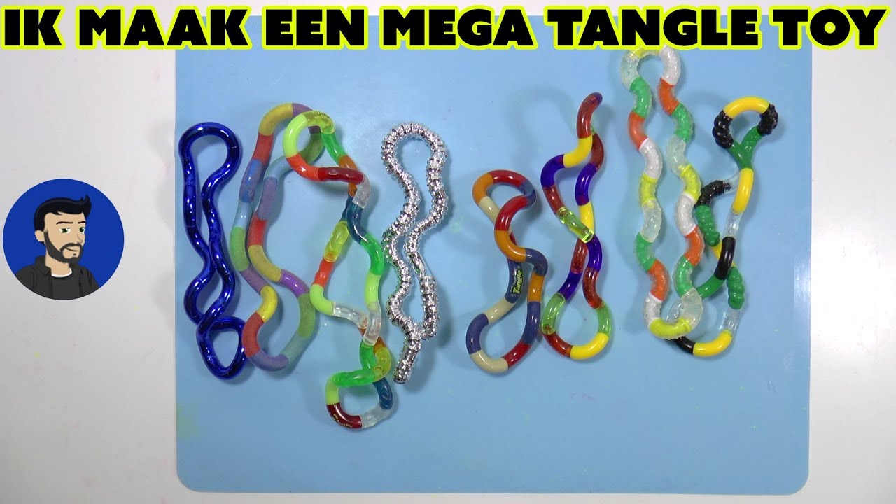 Al mijn tangle toys. Ik maak een super grote Tangle Toy! - YouTube
