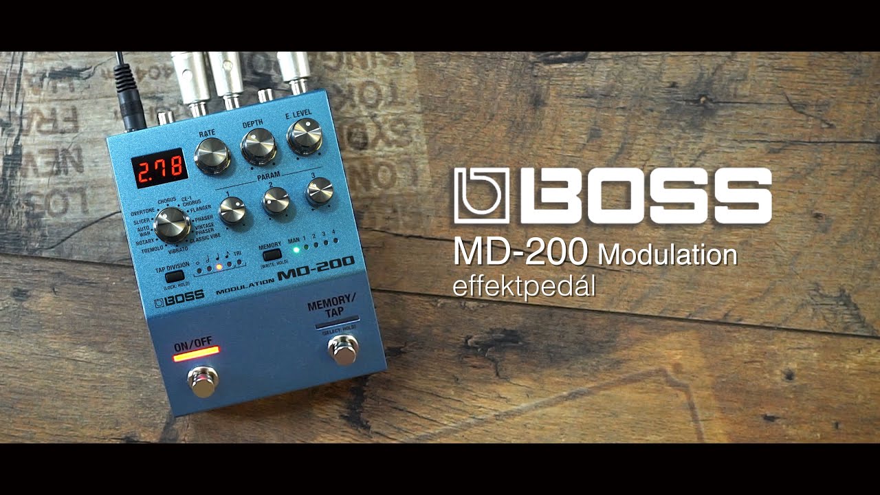 BOSS MD-200 Modulation effektpedál - YouTube