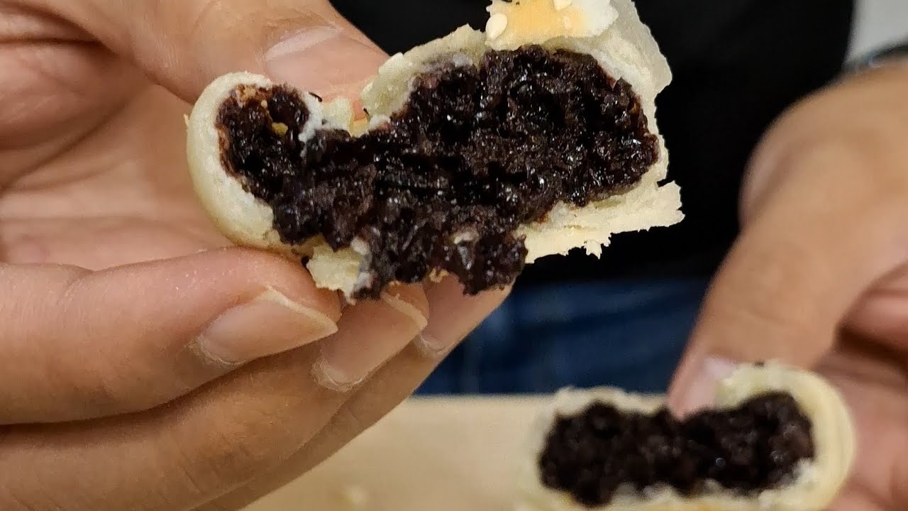 Hopia (Inexpensive Version of Moon Cake) in China. With Taro, Sticky ...