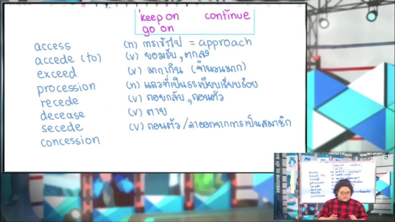 [MU Tutor] Live -Eng Advance IV For TCAS : Vocabulary & Conversation - YouTube