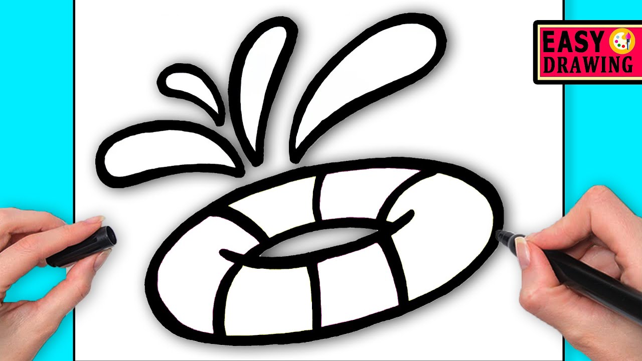 Inflatable Swim Ring Drawing :How To Draw Inflatable Swim Ring Easy ...