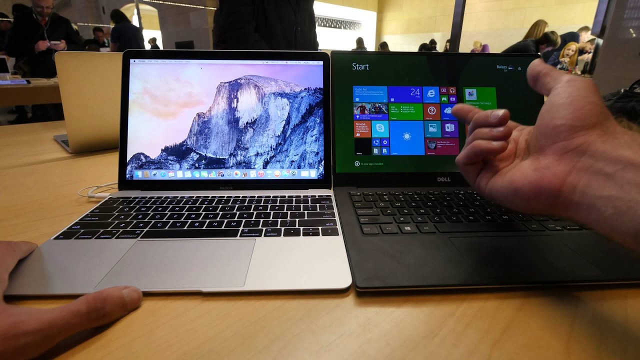 Dell XPS 13 vs. Apple Macbook Comparison [4K UHD] - YouTube