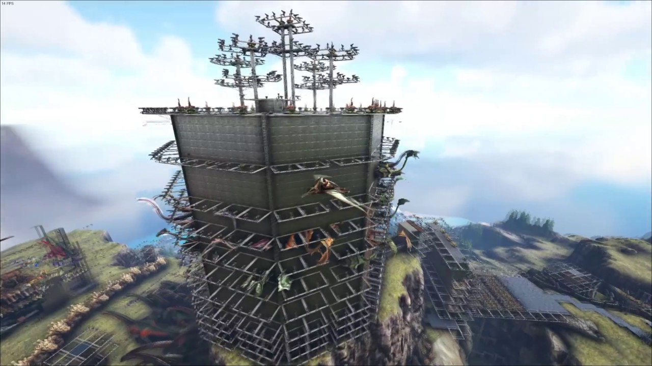 ARK Survival Evolved - Hydra Mainbase Tour - Official PVP - YouTube