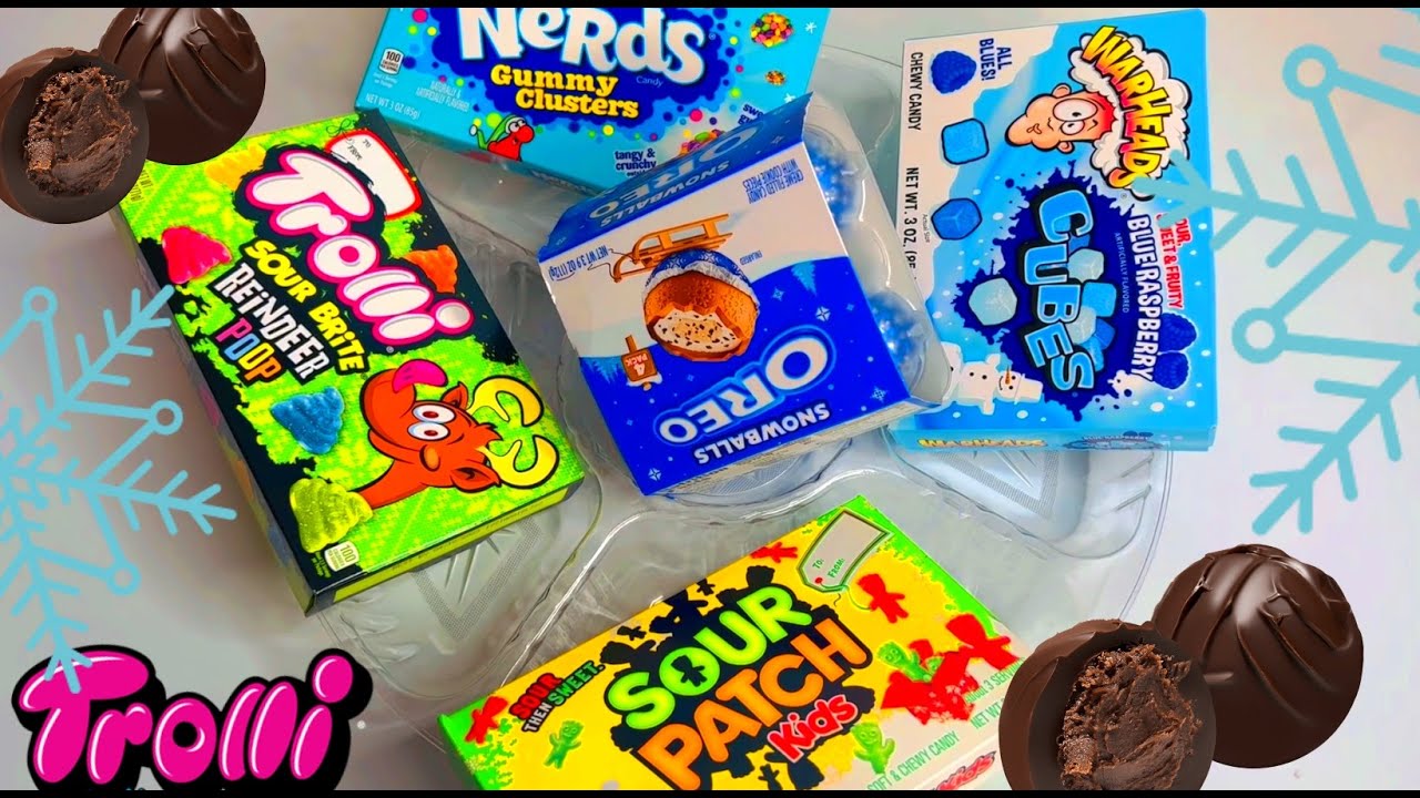 Filling Platter With Christmas Gummies, Oreo Snowballs, Nerds Clusters ...