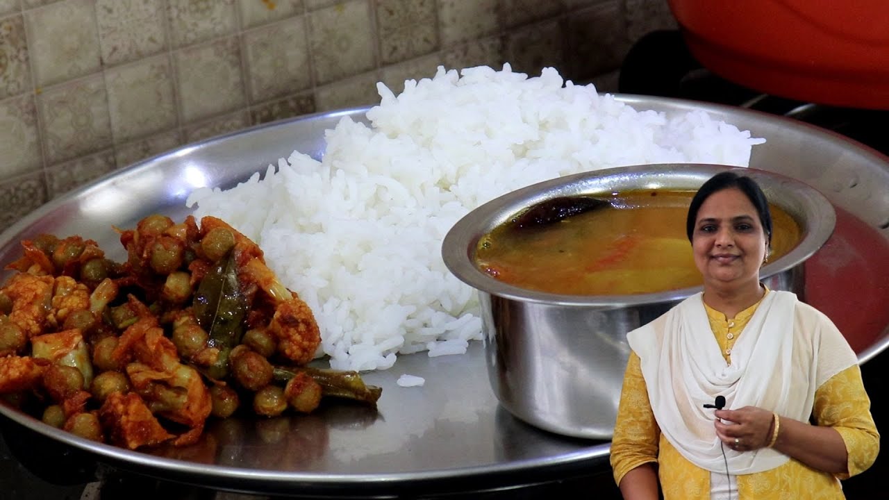 காலிபிளவர் மசாலா லெமன்ரசம் சாதம் | Simple Lunch Vlog | Lunch Recipes In ...