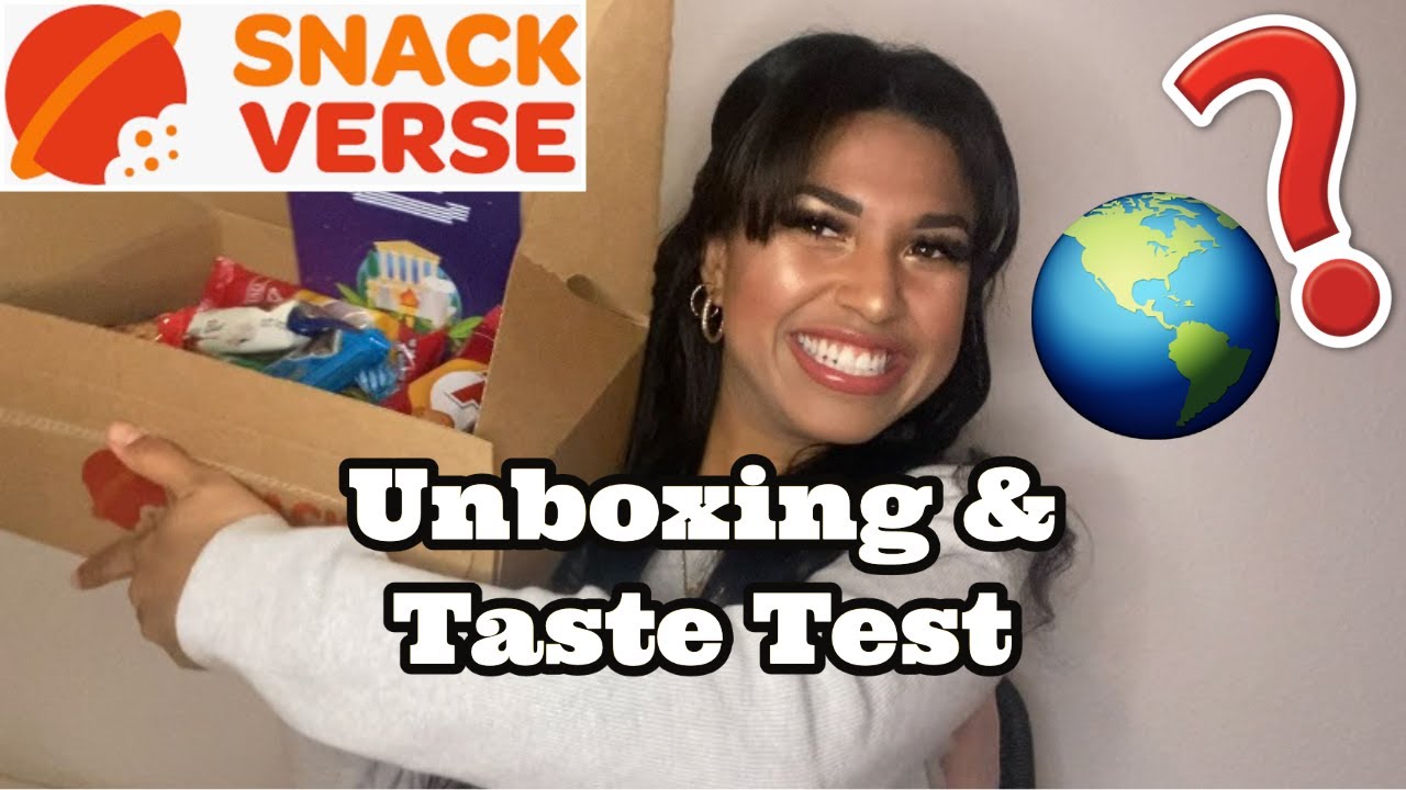 SNACK VERSE UNBOXING & TASTE TEST l Trying snacks from a mystery ...