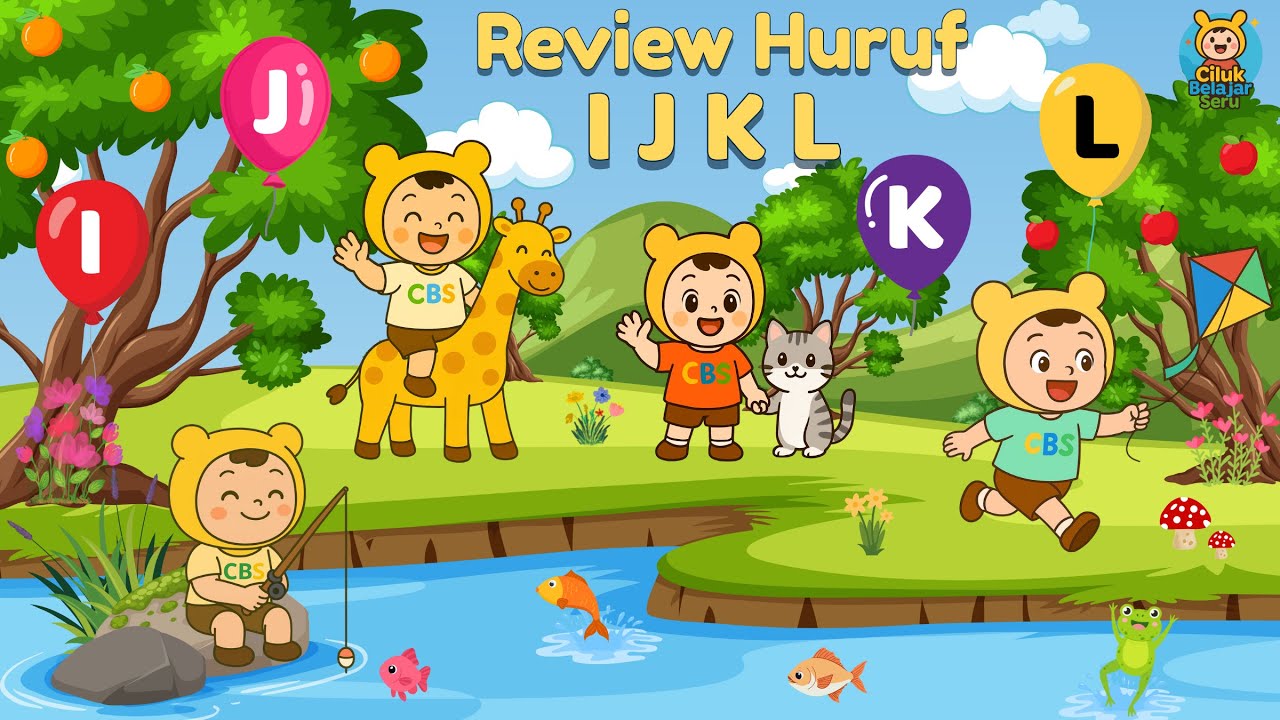 Belajar Huruf Abjad I J K L Bahasa Indonesia | Video Edukasi Anak PAUD ...