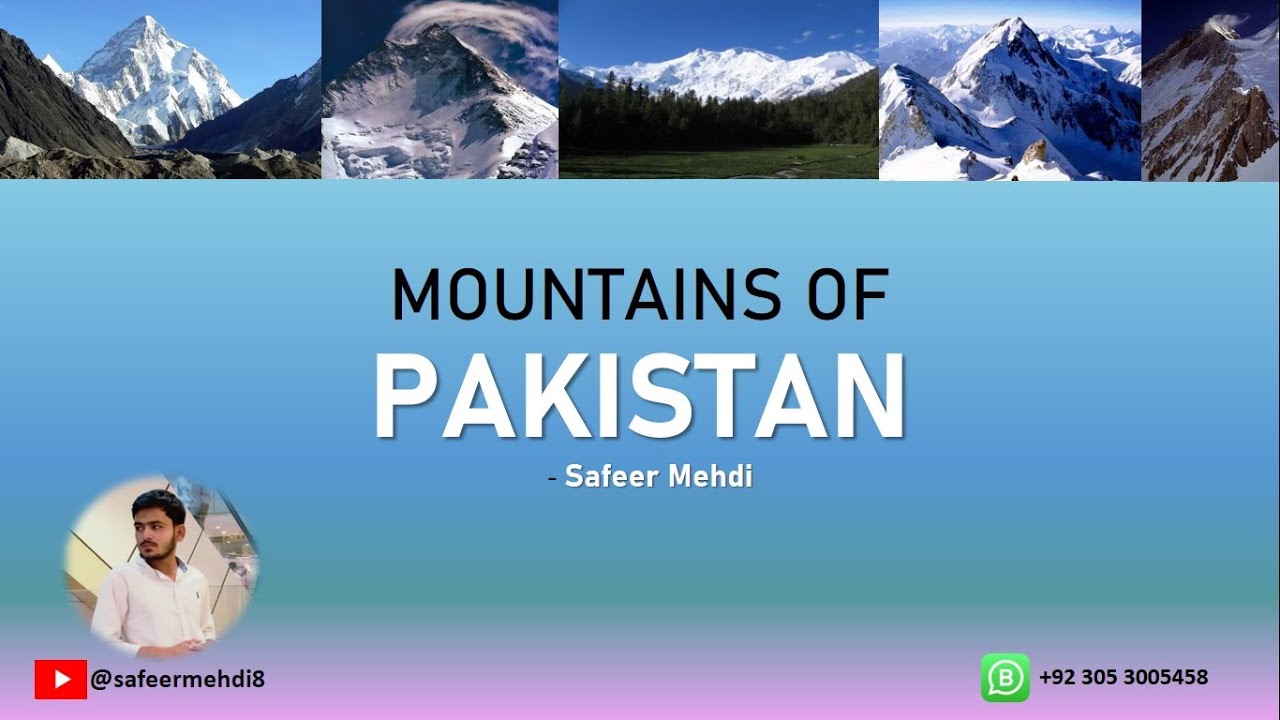 🌄 MOUNTAINS OF PAKISTAN 🇵🇰 | Top Pakistan GK Mcqs | SAFEER MEHDI - YouTube