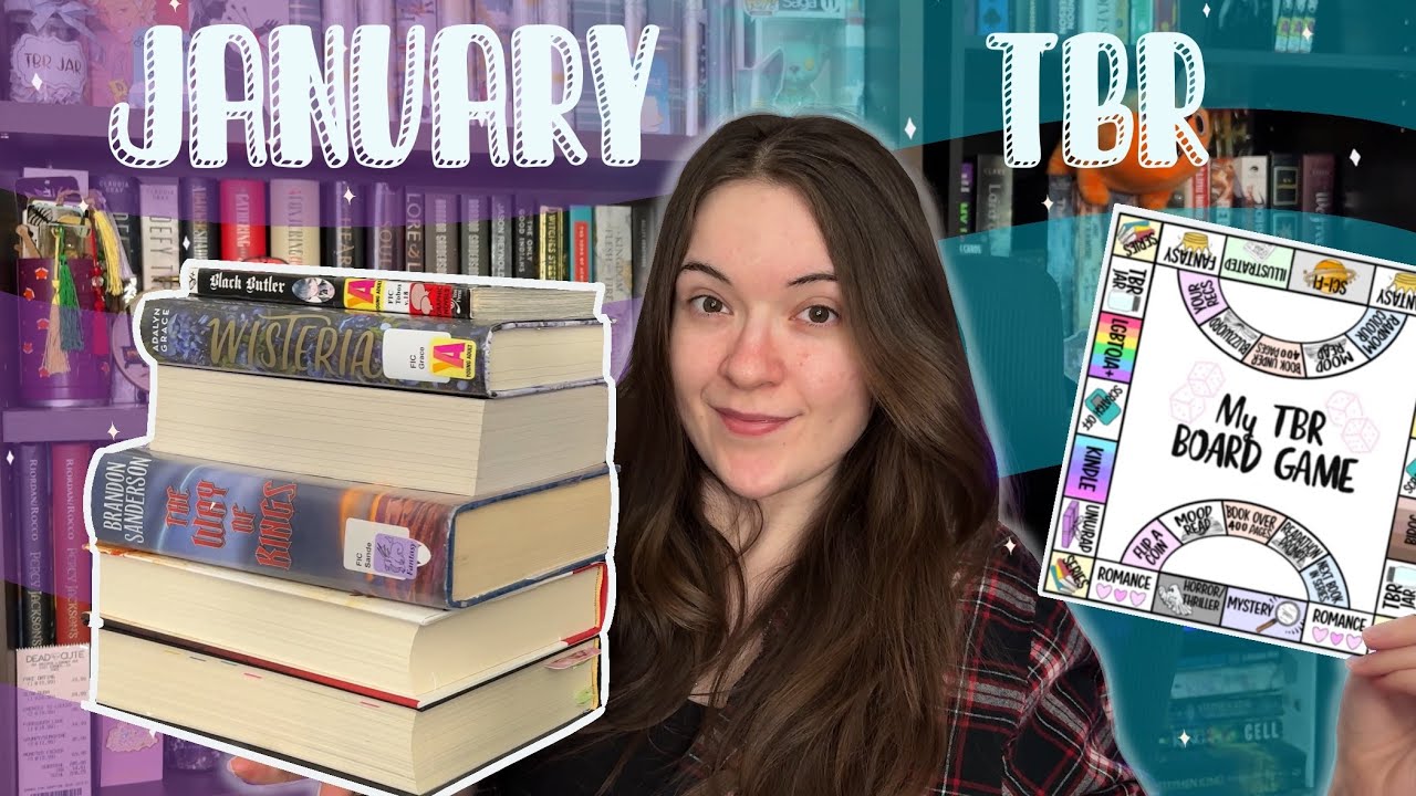 First TBR of the Year ft. My TBR Board Game | January TBR - YouTube