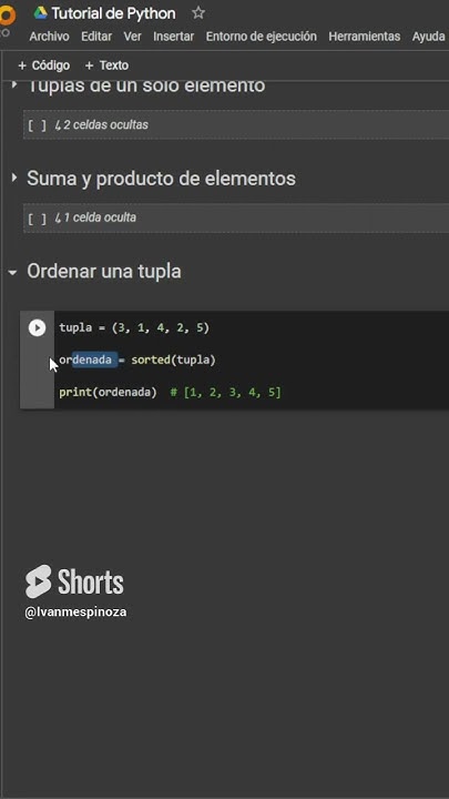 ¿Cómo ordenar tuplas en Python de manera efectiva? - YouTube