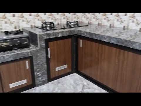 selesai juga pemasangan kitchen set minimalis bahan acp. engsel piano ...