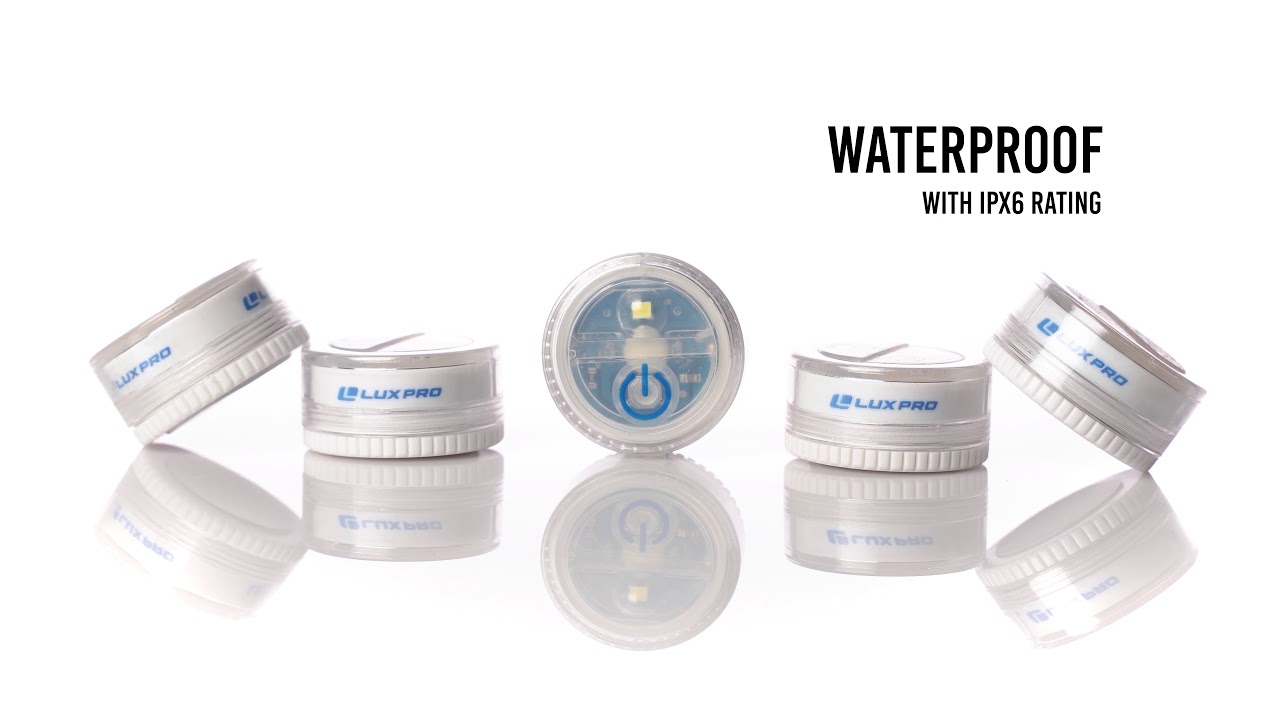 LUXPRO LP172 Waterproof Micro LED Puck Lights 5-PK - YouTube